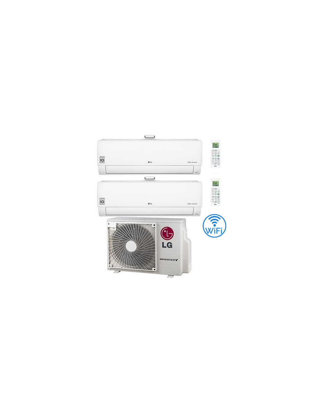 Climatizzatore Condizionatore LG Atmosfera R32 Dual Split Dual Inve...