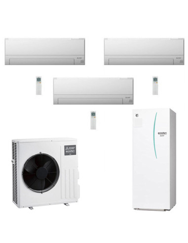 Pompa Di Calore Ibrida Mitsubishi Electric Ecodan Multi Hydrotank 7...
