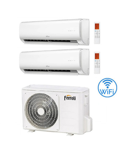 Climatizzatore Condizionatore Ferroli Serie Giada Wifi R32 Dual Spl...