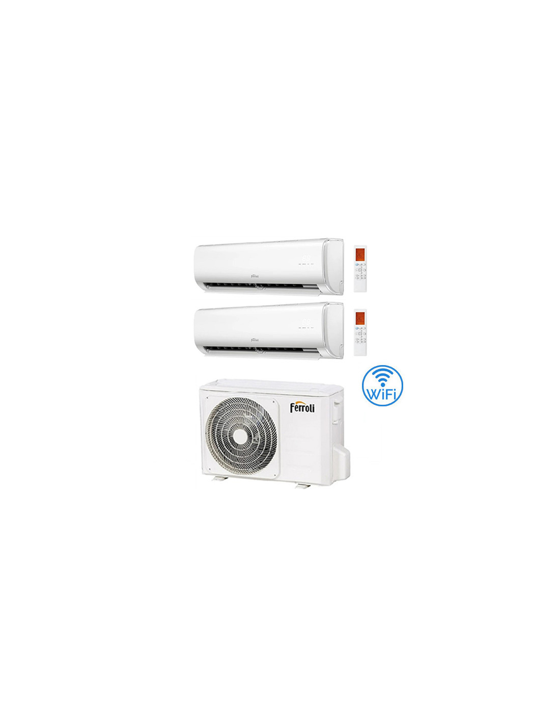 Climatizzatore Condizionatore Ferroli Serie Giada Wifi R32 Dual Spl...