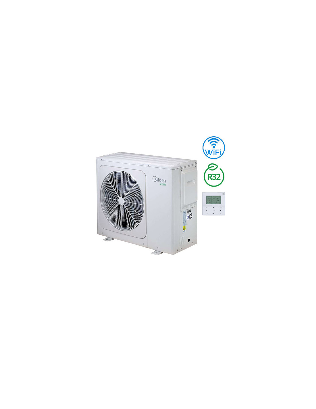 Pompa di calore monoblocco 12 KW Aria-Acqua R32 Midea Power Series ...