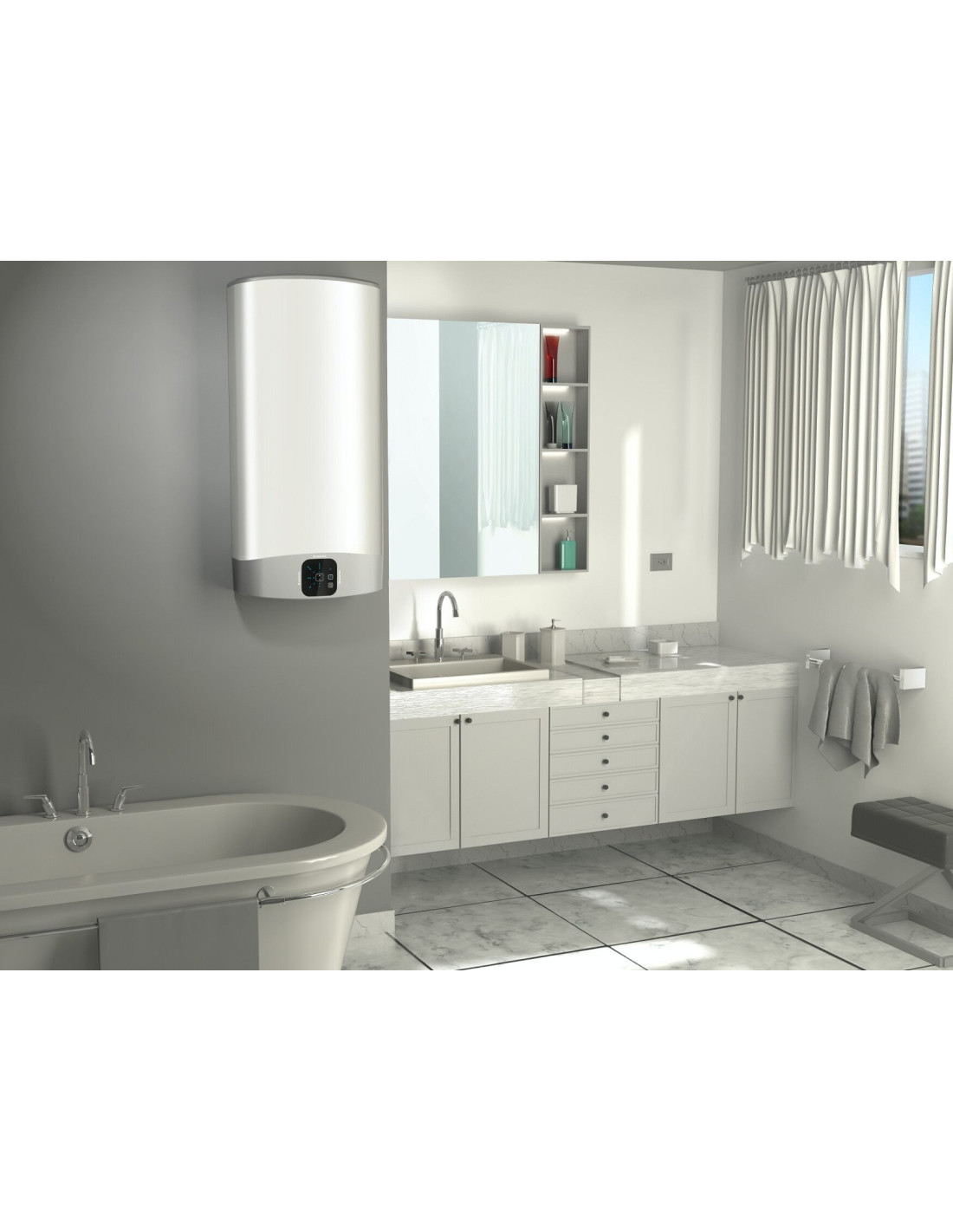 Scaldacqua Scaldabagno elettrico Ariston VELIS EVO 100 litri 5 anni...