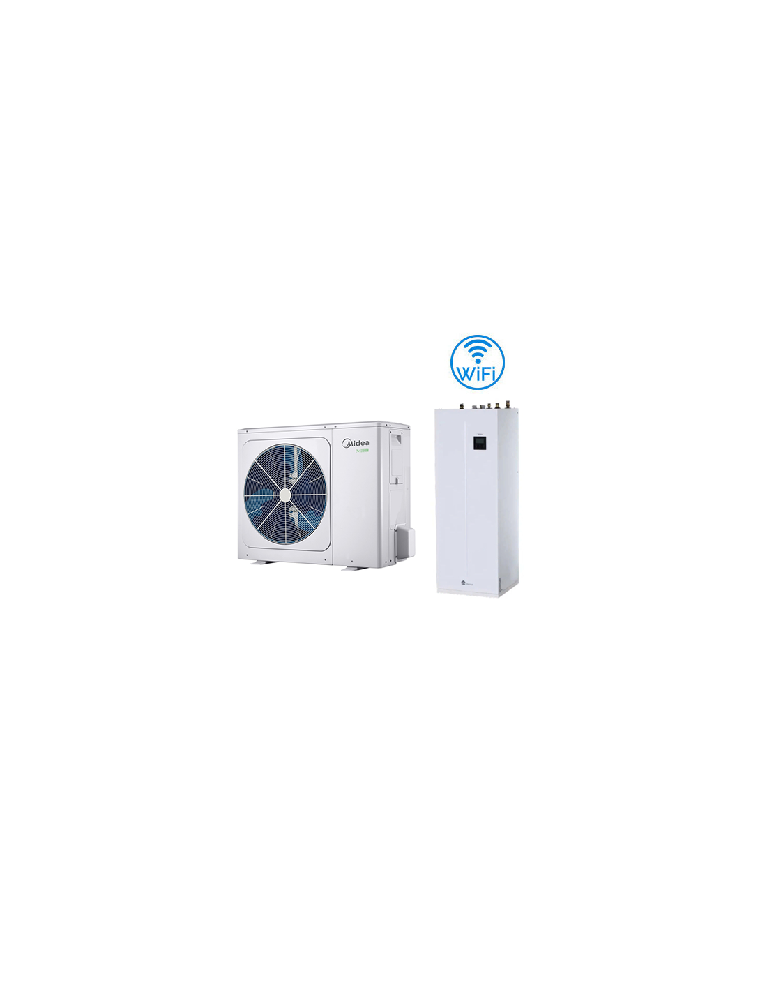 Pompa di calore Midea R32 10kW M-Thermal Arctic Series All In One c...