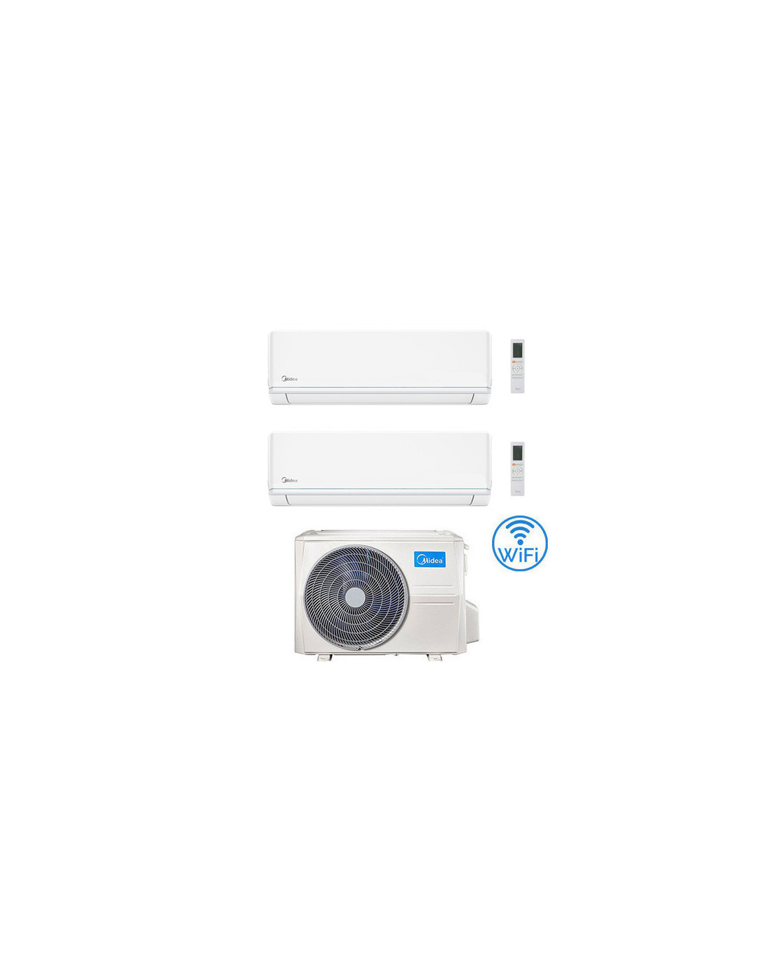 Climatizzatore Condizionatore Midea Evolution R32 WiFi Dual Split 1...