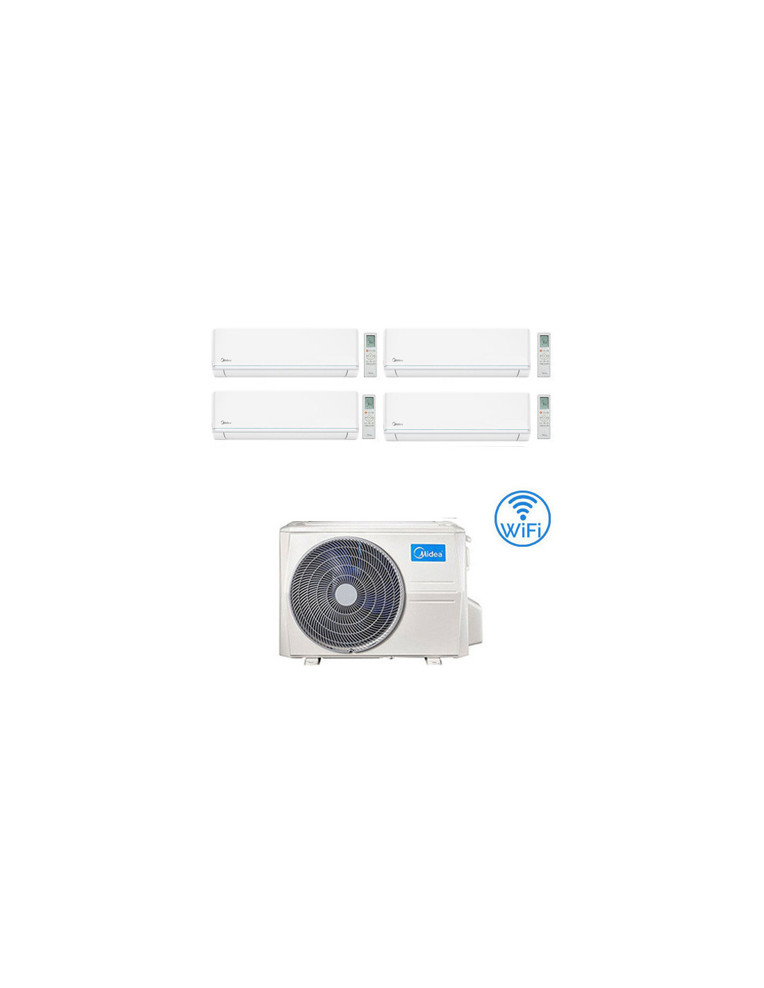 Climatizzatore Condizionatore Midea Evolution WiFi R32 Quadri Split...